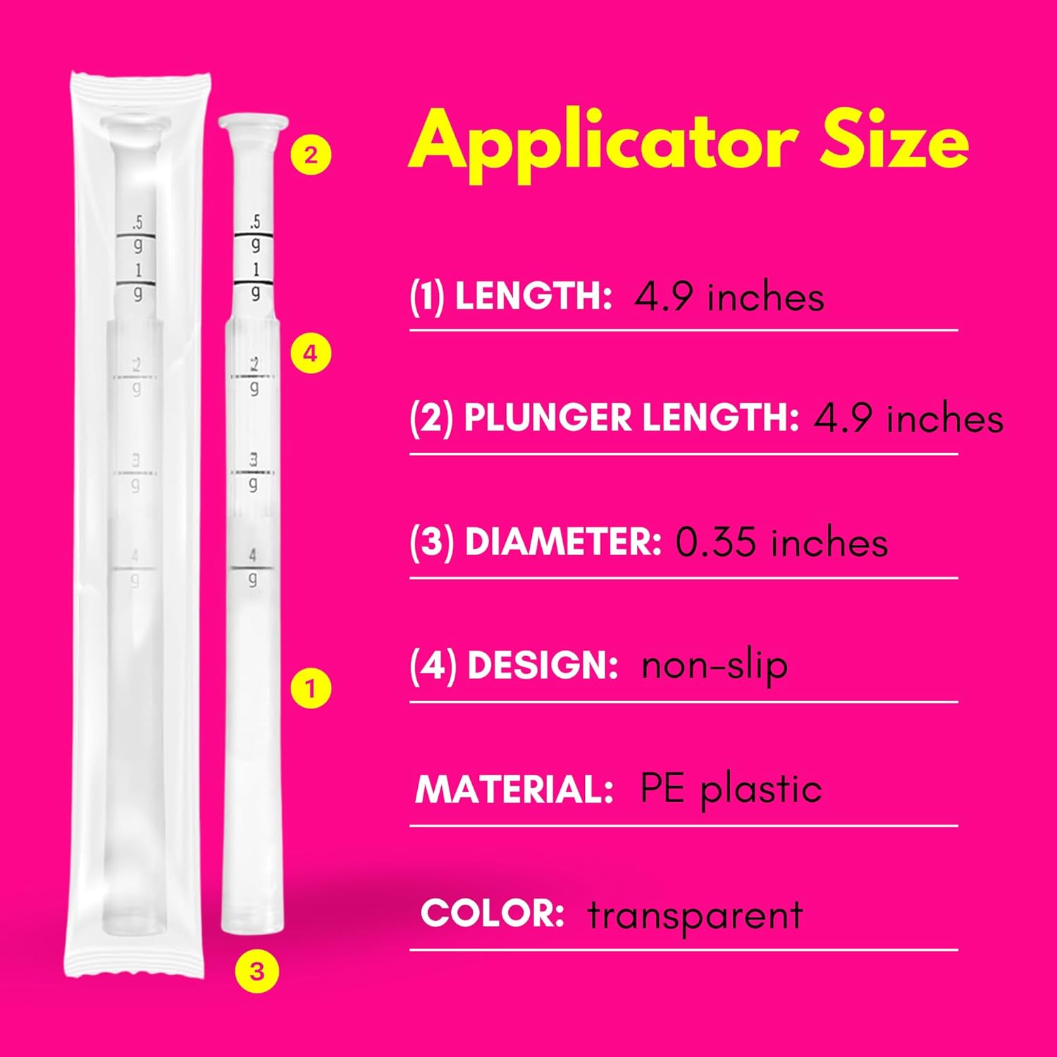 Muun Disposable Vaginal Cream Applicators